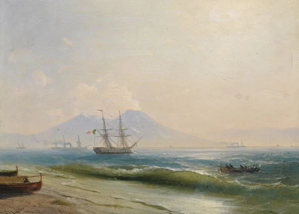 Ivan Aivazovsky, View of Vesuvius
