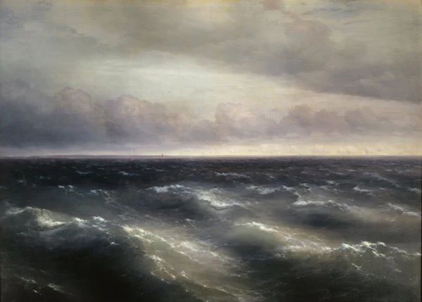 Ivan Aivazovsky, the black sea