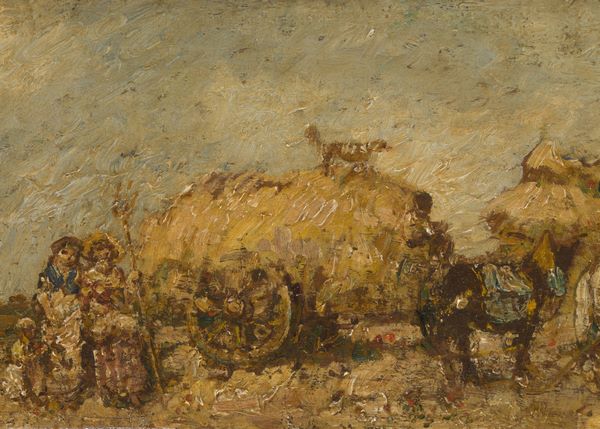 Adolphe Monticelli, The Hayfield