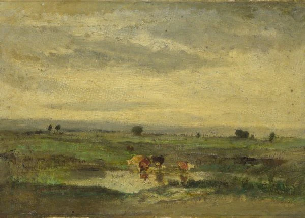 Diaz de la Pena, Narcisse Virgile, Cows at a Pool