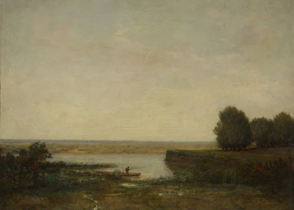 Theodore Rousseau, River Scene