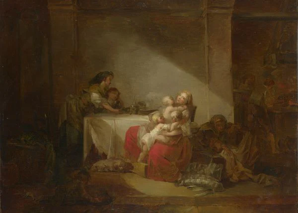 Jean Honore Fragonard, Interior Scene