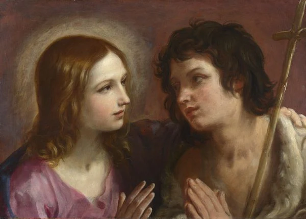 Guido Reni, Christ embracing Saint John the Baptist