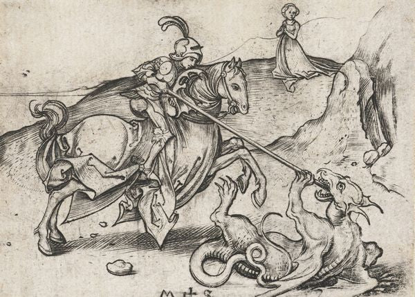 Martin Schongauer, The Saint George And The Dragon 1