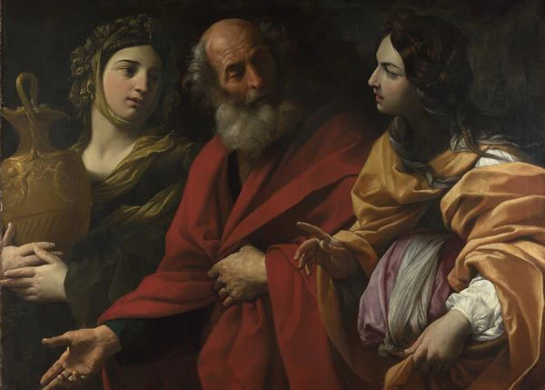 Guido Reni, Lot and his Daughters leaving Sodom