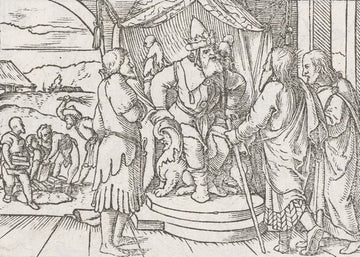 Hans Holbein The Younger, Moses And Aaron Met Pharaoh Document For Discussion About Israel