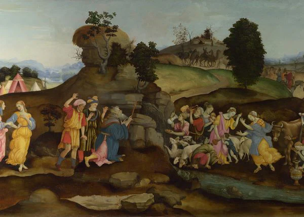 Filippino Lippi, Moses brings forth Water out of the Rock