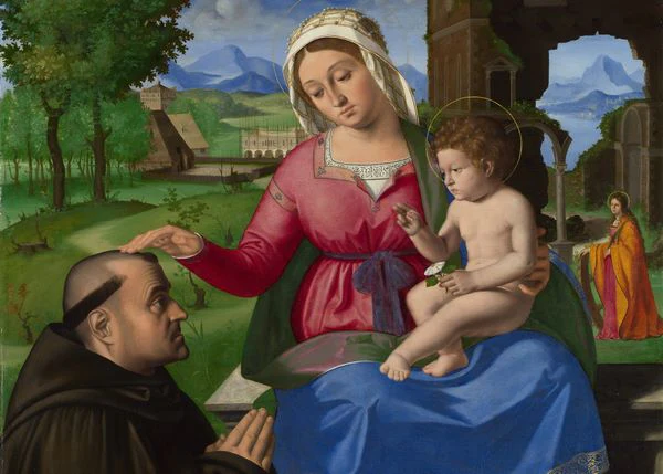 Andrea Previtali, The Virgin and Child with a Supplicant