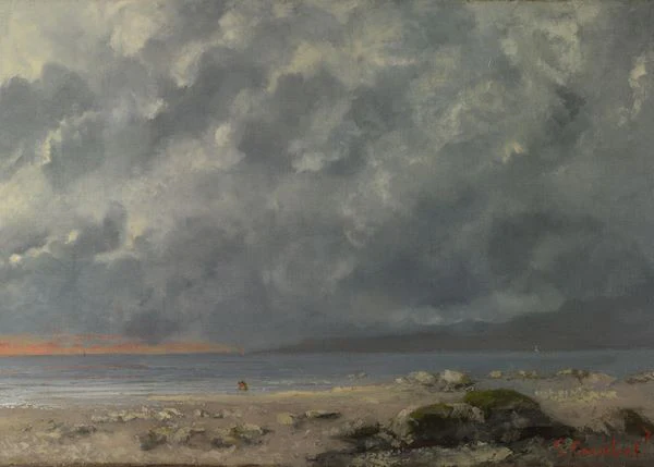 Gustave Courbet, Beach Scene