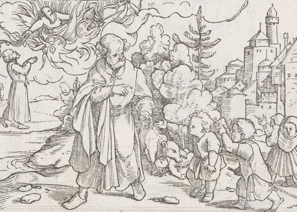 Hans Holbein The Younger, Punishment Of Children Who Mocked Elisha