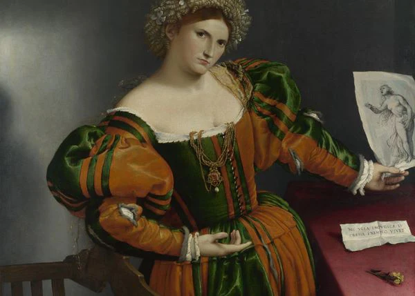 Lorenzo Lotto, Portrait of a Woman inspired by Lucretia