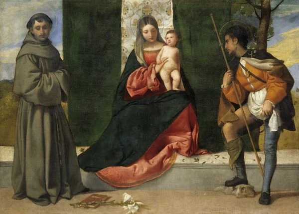 Giorgio Barbarelli Da Castelfranco, Madonna And Child With St. Anthony Of Padua And Between Sv.Rohom