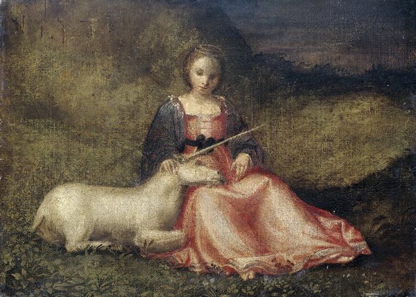 Giorgio Barbarelli Da Castelfranco, Girl With A Unicorn