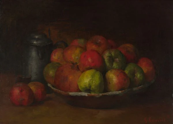 Gustave Courbet, Still Life with Apples and a Pomegranate