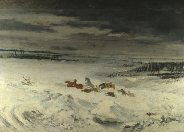 Gustave Courbet, The Diligence in the Snow