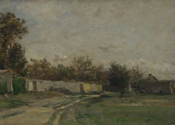 Charles Francois Daubigny, The Garden Wall