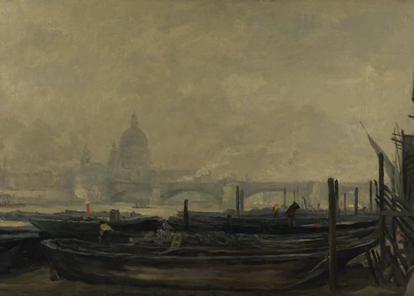 Charles Francois Daubigny, St Paul's from the Surrey Side