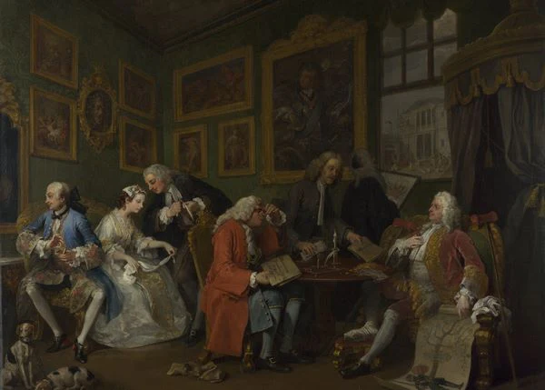 William Hogarth, Marriage A la Mode, The Marriage Settlement