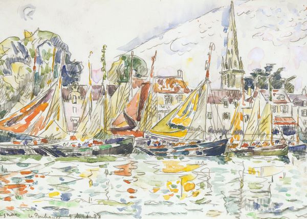 Paul Victor Jules Signac, Le Pouliguen, Fishing Boats, 1928