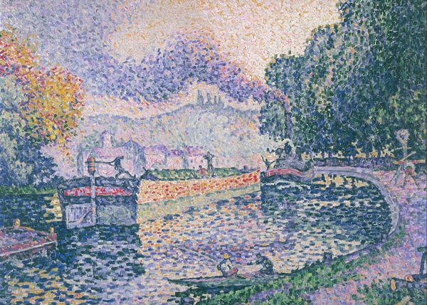 Paul Victor Jules Signac, Tugboat, Canal In Samois, 1901