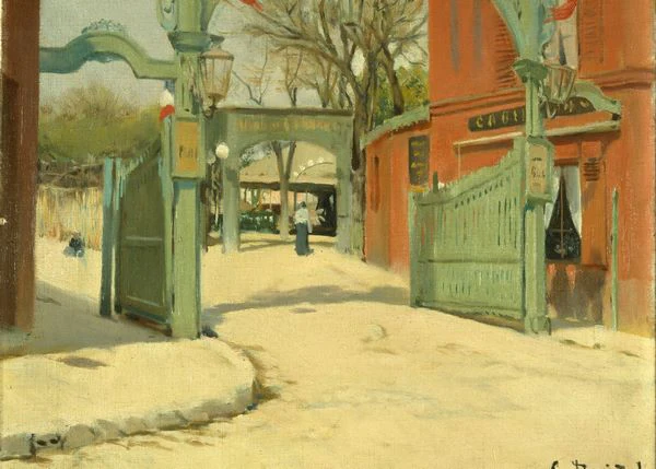 Rusinol Prats, Santiago, Entrance to the park Moulin de la Galette