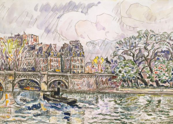 Paul Victor Jules Signac, The Dauphine Square, 1928