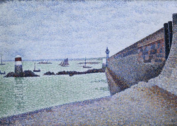 Paul Victor Jules Signac, Portrieux, The Pier, Cloudy Weather, 1888