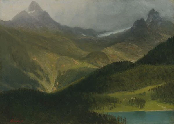 Albert Bierstadt, Mountain landscape