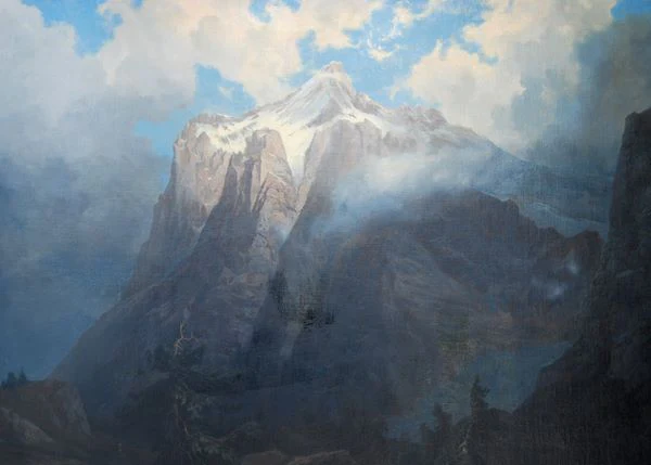 ALbert Bierstadt, Mount Brewer from King's River Canyon,CA