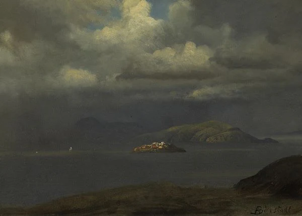 Albert Bierstadt, Alcatraz San Francisco Bay