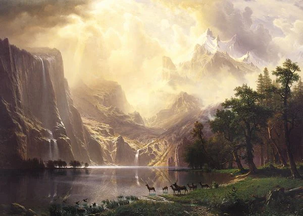 Albert Bierstadt, Among the Sierra Nevada Mountains