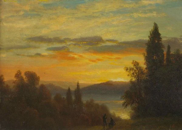 Albert Bierstadt, On the Hudson River Near Irvington