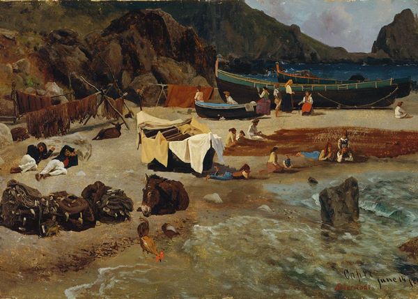 Albert Bierstadt, Fishing Boats at Capri