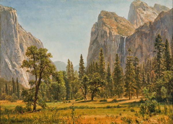 Albert Bierstadt, Bridal Veil Falls, Yosemite Valley, California