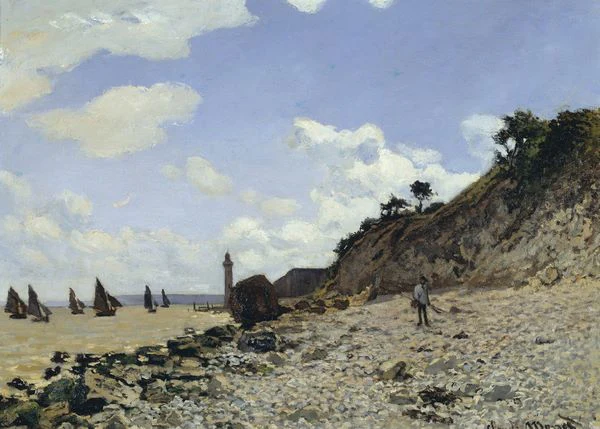 Claude Monet, The Beach At Honfleur, 1865