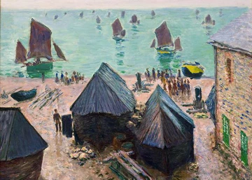Claude Monet, The Departure Of The Boats, Etretat, 1885