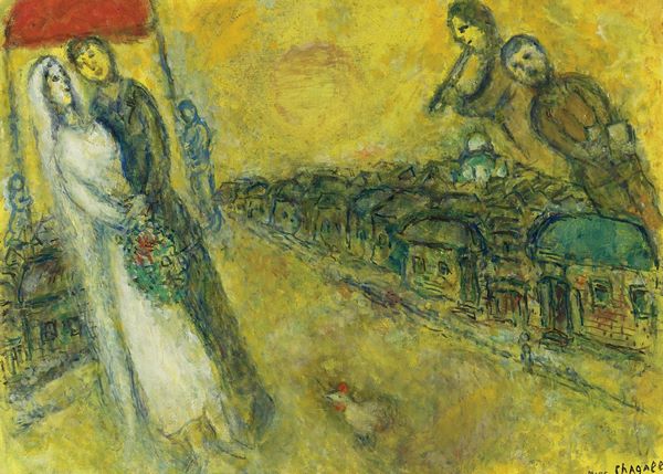 Chagall Marc, Les Maries Sous Le Baldaquin