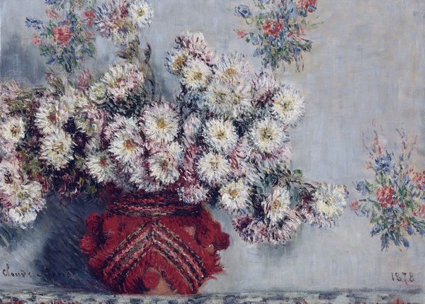 Claude Monet, Vase Of Chrysanthemums, 1878