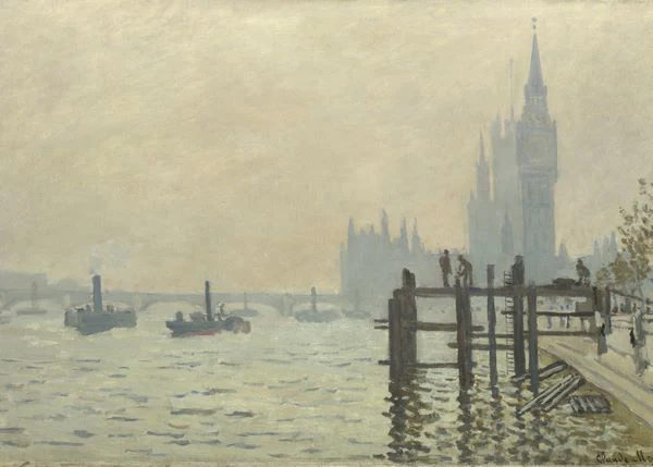 Claude Monet, The Thames At Westminster, 1871