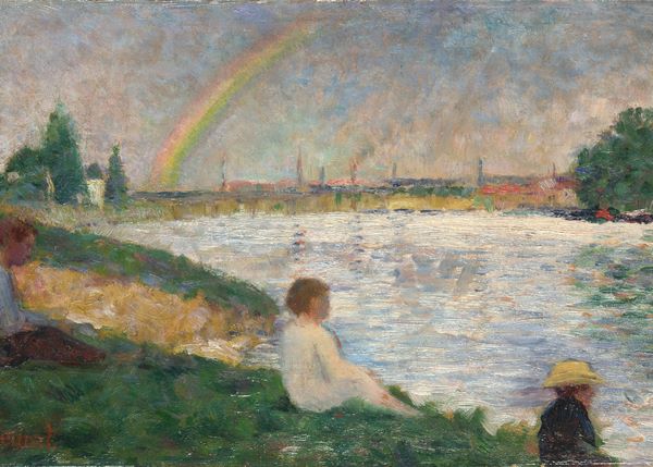 Georges Seurat, The Rainbow, Study for 'Bathers at Asnieres'