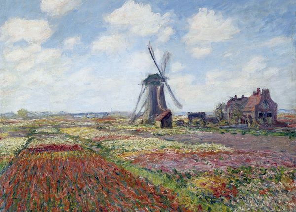 Claude Monet, Fields Of Tulip With The Rijnsburg Windmill, 1886