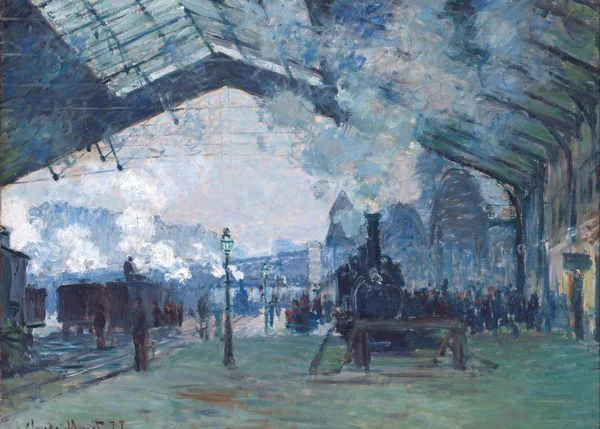 Claude Monet, Saint Lazare Station, Normandy Train, 1877