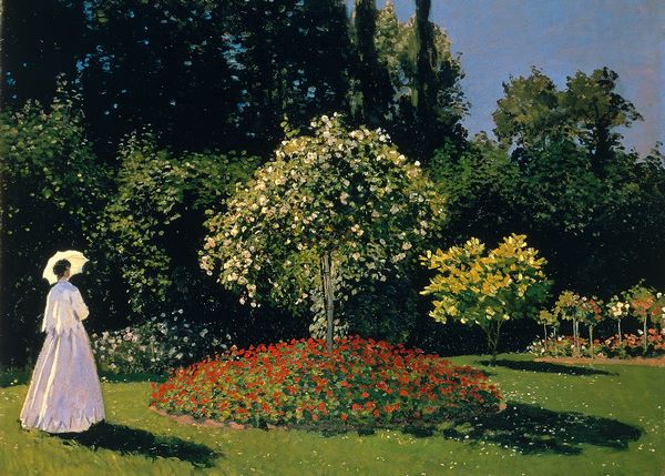 Claude Monet, Jeanne Marguerite Lecadre In The Garden, 1866