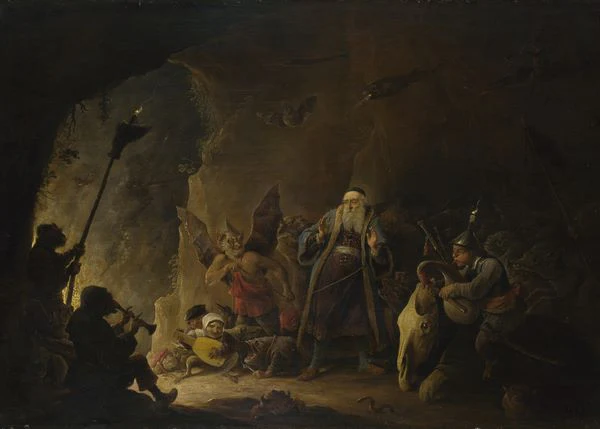 Teniers the Younger, David, The Rich Man being led to Hell