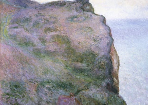 Claude Monet, Cliff At Petit Ailly In Grey Weather, 1897