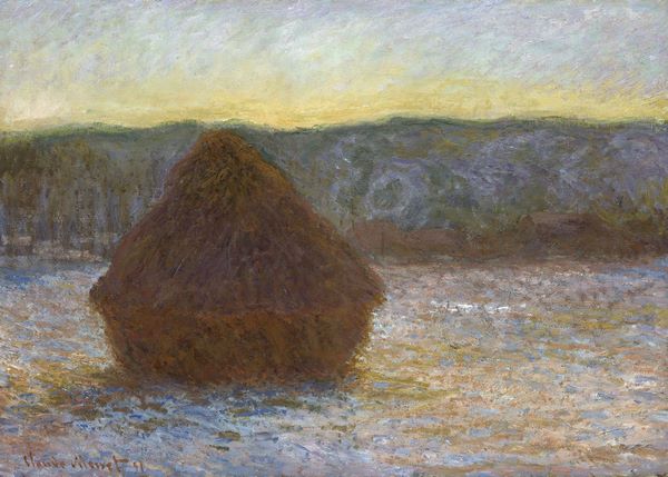 Claude Monet, Grainstack, Thaw, Sunset, 1891