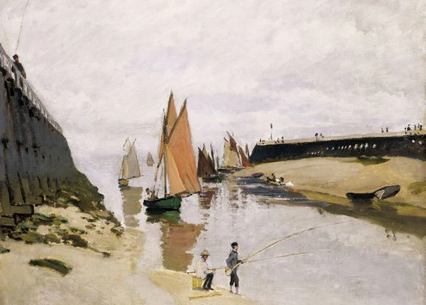 Claude Monet, Entrance To The Port Of Trouville