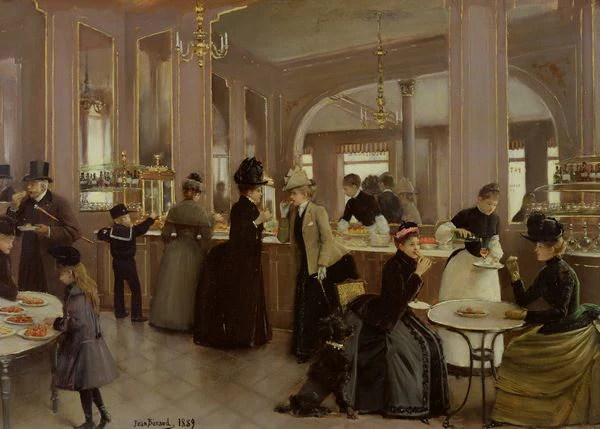Jean Beraud, The Pastry Shop On The Champs Elysees Klopp