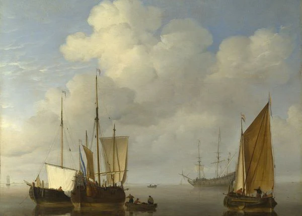 Willem van de Velde, Dutch Ships in a Calm