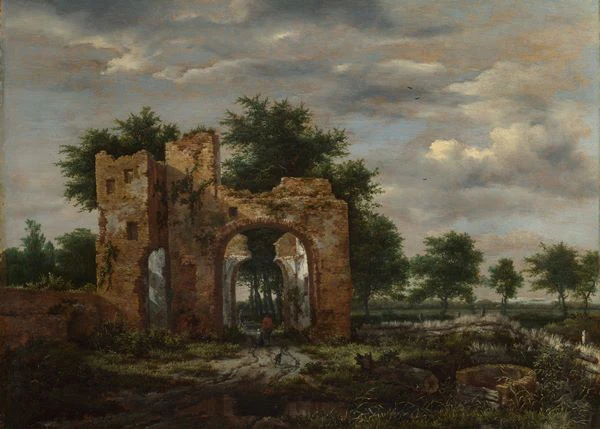 Jacob van Ruisdael, A Ruined Castle Gateway